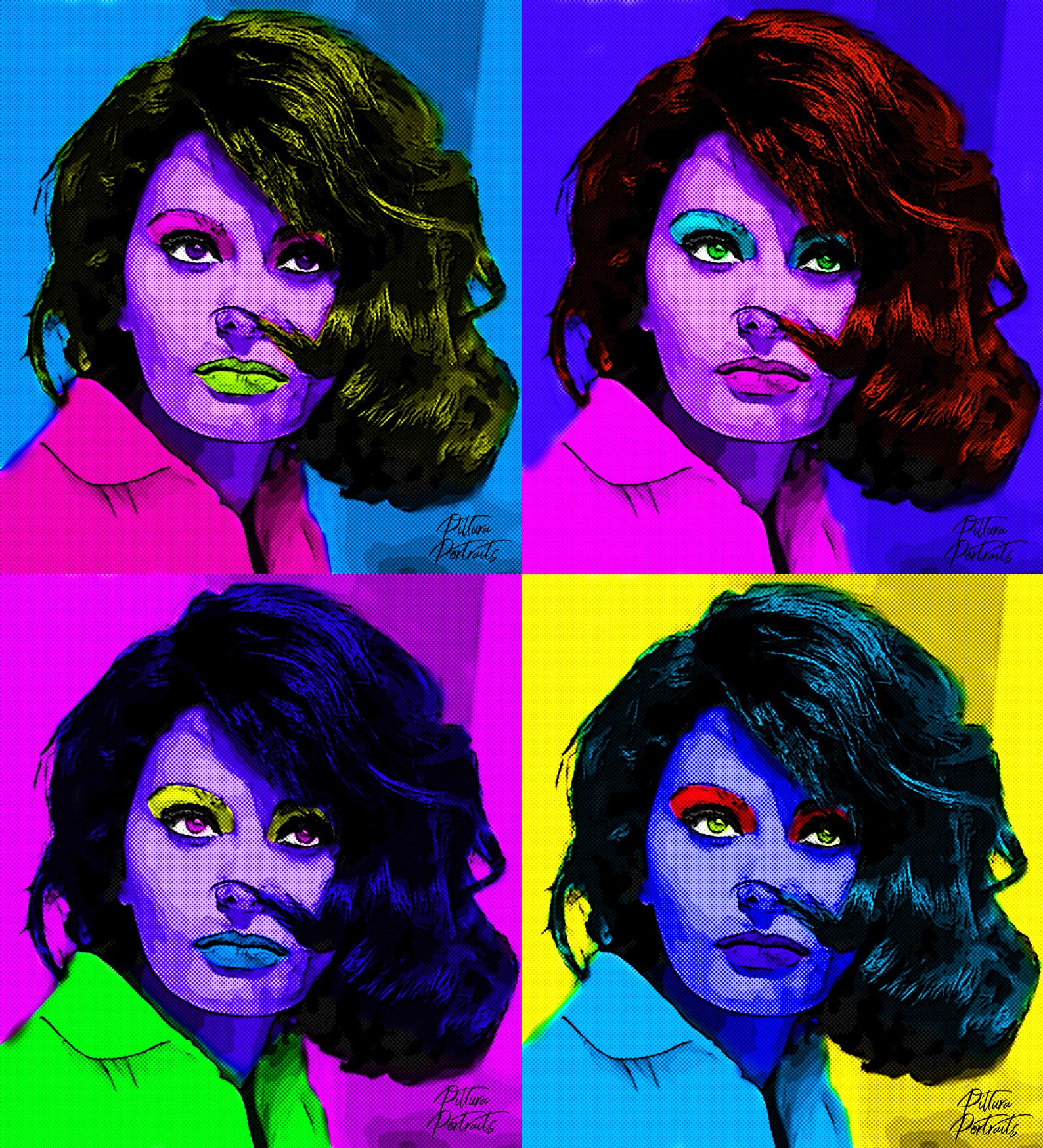 Custom Pop Art Portraitpop Art Portrait Portrait From - Etsy