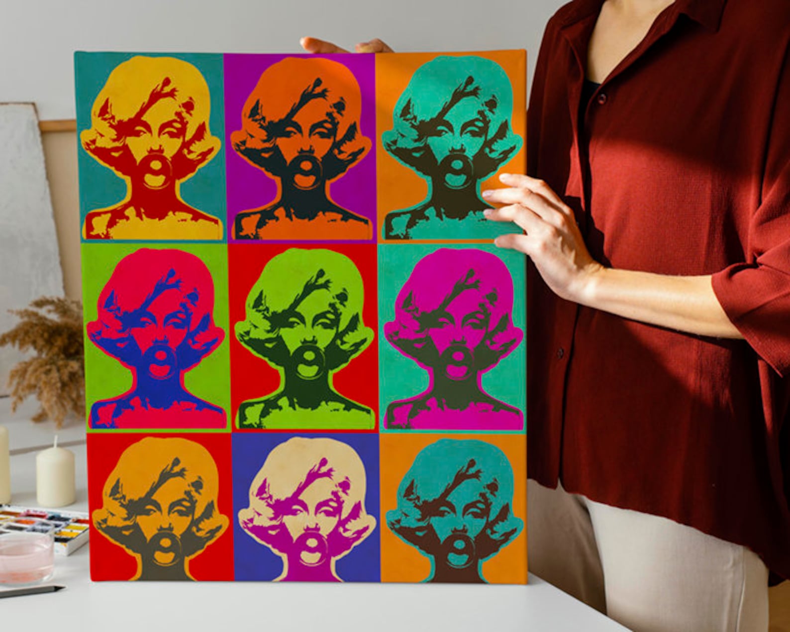 Custom Portraitpop Art Portrait Portrait From Photogift for | Etsy