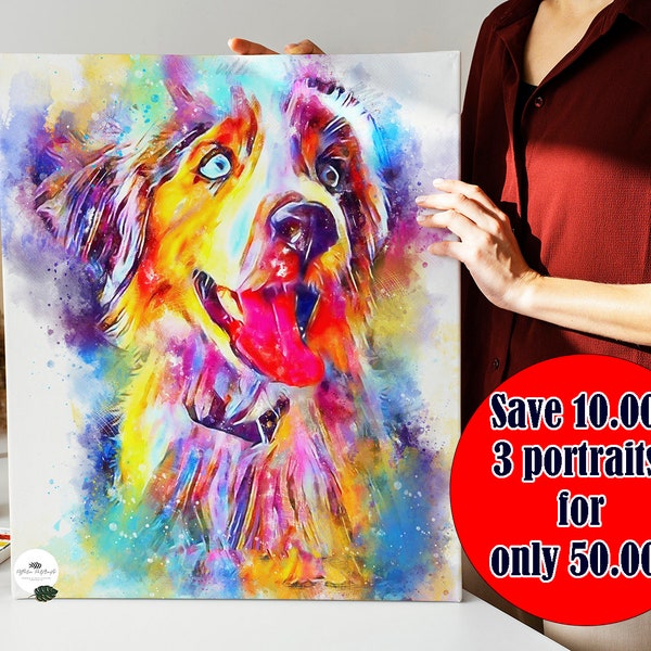 Abstract Pet Portrait - Etsy