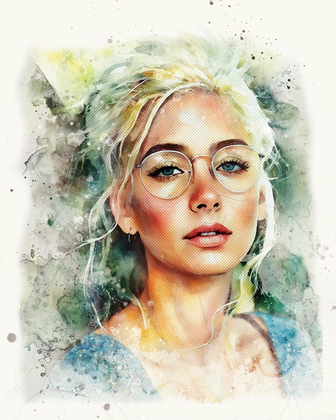Custom Watercolor Portrait From Photo – Hand Painted People Portrait ...