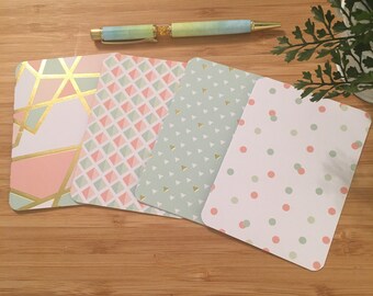 Pastel Note Cards | Etsy
