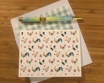 Rooster Note Cards | Etsy