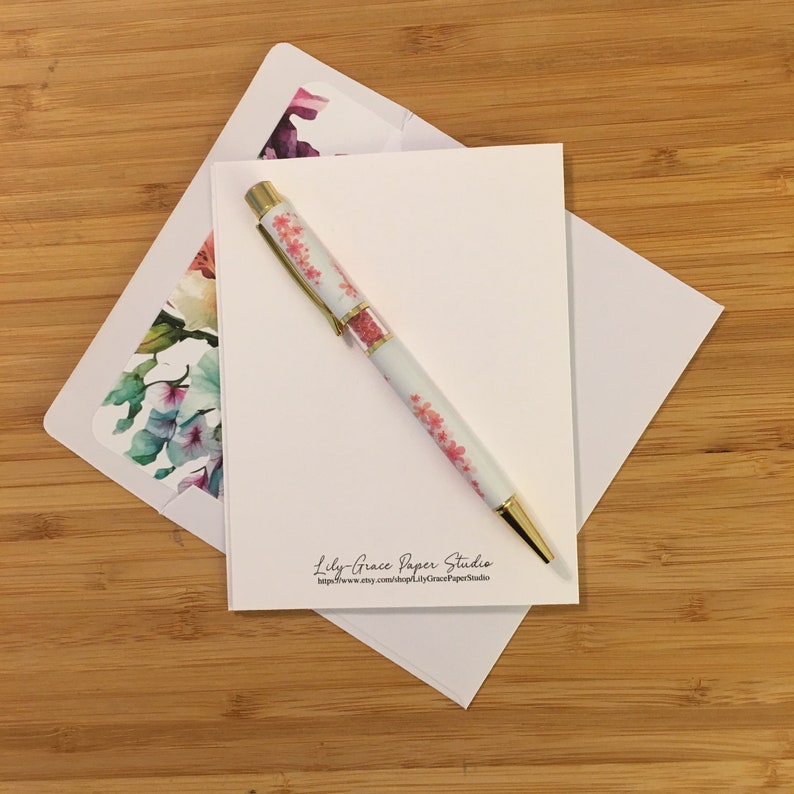Gladiolus Card Floral Card August Flower Note Card Birthday Card Mother ...
