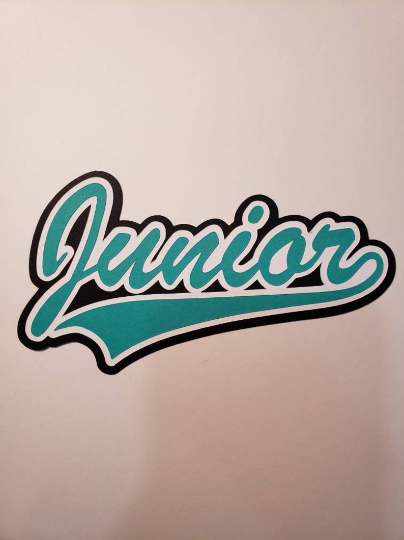 Scrapbook Die Cut Title Junior Premade Paper Piecing for Cards, Planner ...