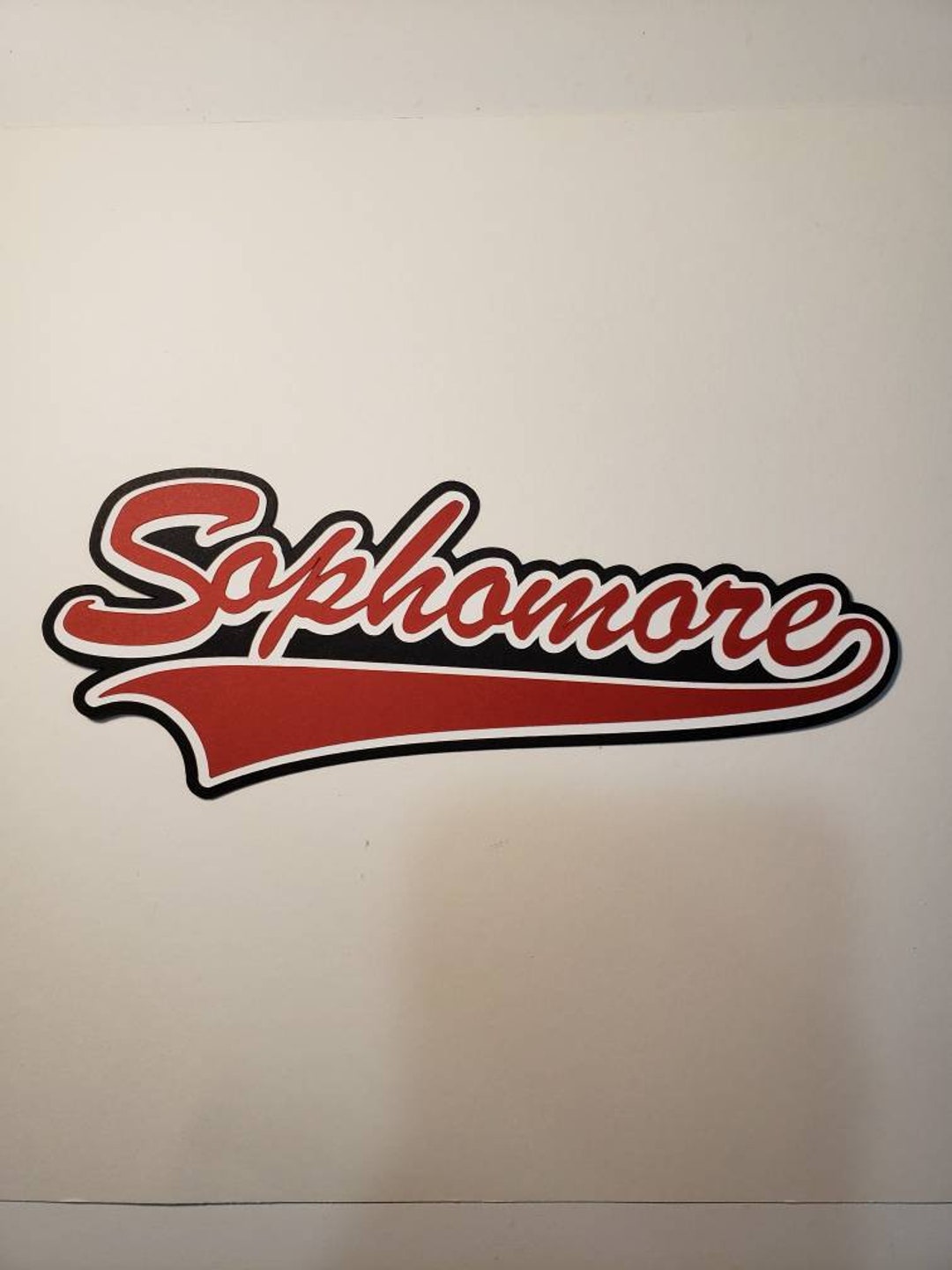 Scrapbook Die Cut Title Sophomore Premade Paper Piecing for Cards ...