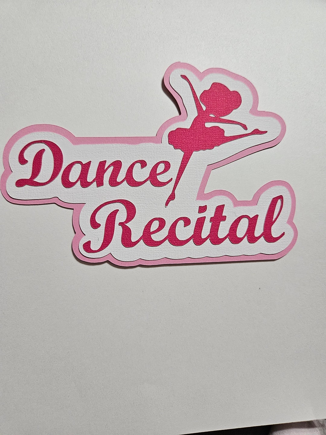 Scrapbook Die Cut Title Dance Recital Premade Paper Piecing for Cards ...