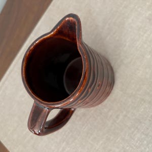 Creamer, Marcrest Stoneware Daisy Creamer, Brown Ceramics, Creamer Jug ...