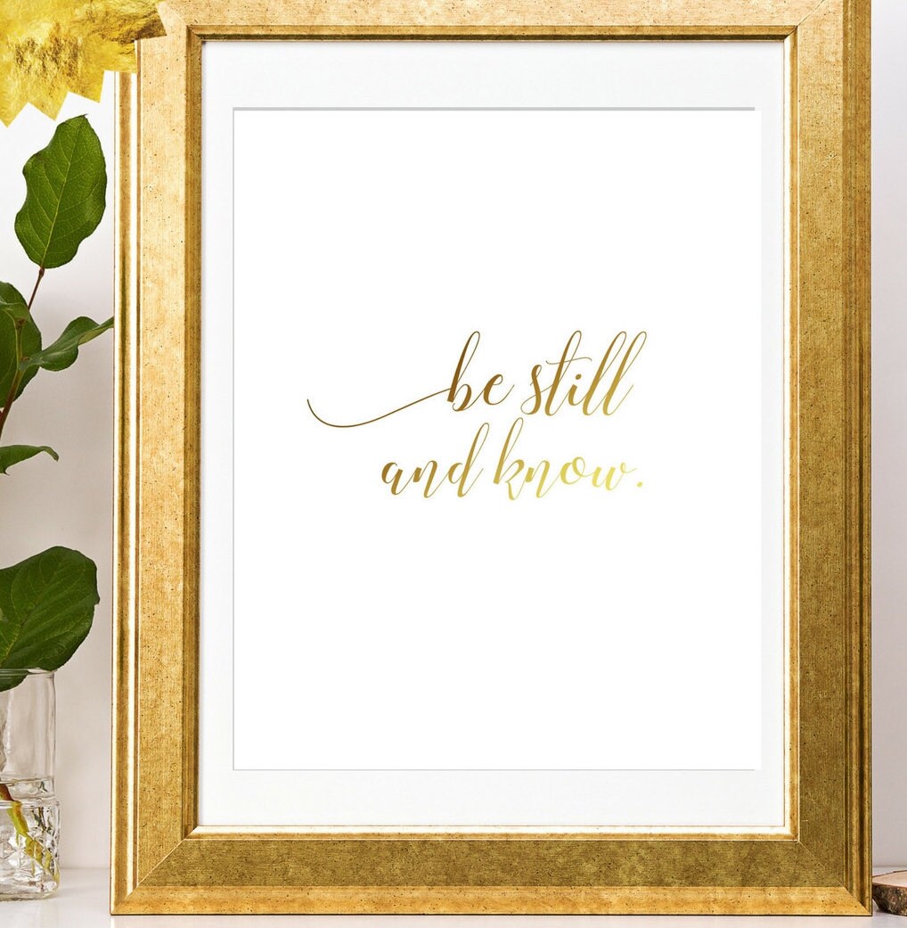 Be Still Bible Journaling Art Bible Verse Wall Art and | Etsy