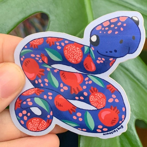 Strawberry Fruit Snake Vinyl Sticker Strawberry Snake Gift | Etsy