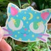 Cute Moon and Star Cat Sticker Luna Cat Sticker Fun Astrology Aesthetic ...