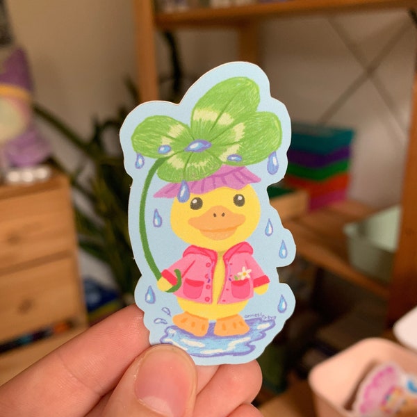 Rainy Day Duck - Etsy