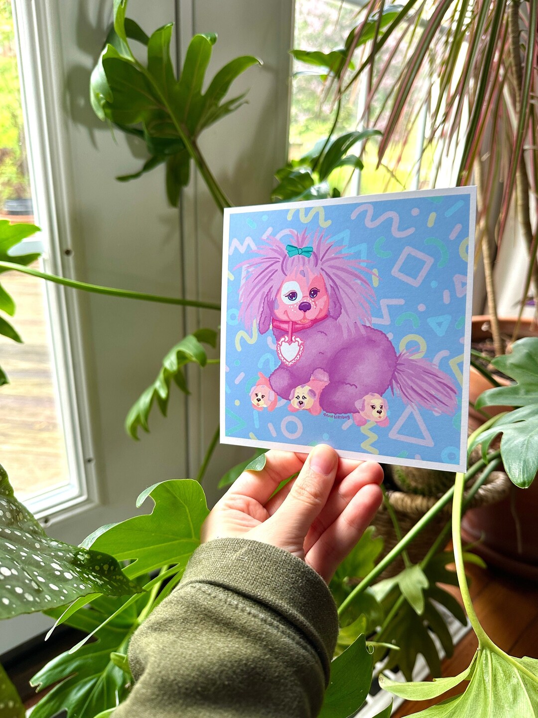 Puppy Surprise Vintage Plush Print 90s Nostalgia — 90s Throwback Print ...