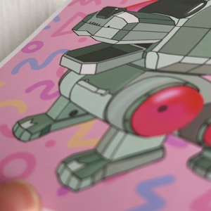 Vintage Robot Dog Print 90s Nostalgia — 90s Poo Chi Throwback Print ...