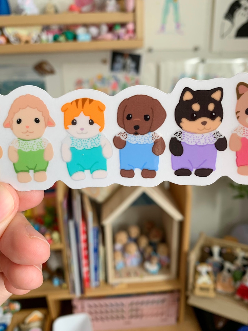 Rainbow Babies Little Critter Stickers Cute Baby Animal - Etsy
