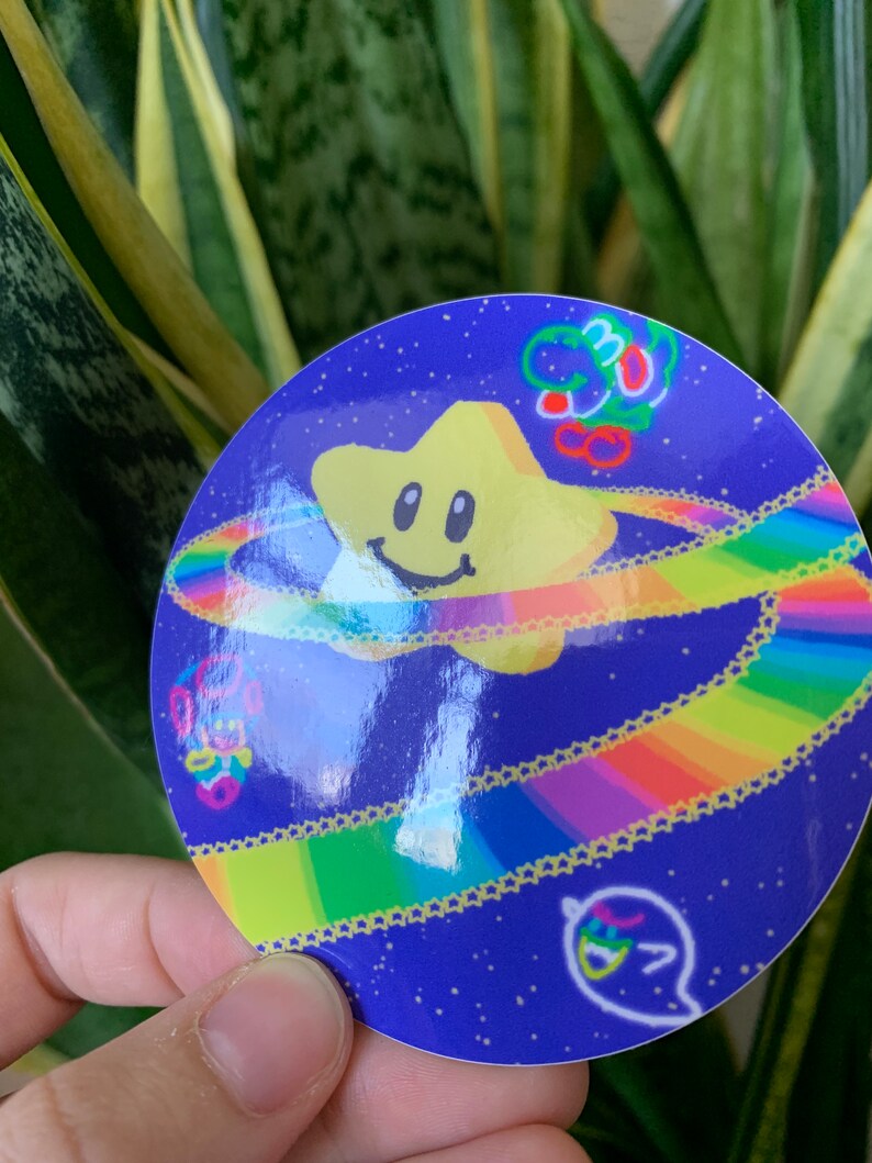 Nintendo 64 Rainbow Road Sticker Great Gift for Mario Kart - Etsy