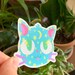 Cute Moon and Star Cat Sticker Luna Cat Sticker Fun - Etsy