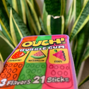 Ouch Bandaid 90s Nostalgia Candy Sticker — Bandaid Gum Sticker — 90s ...