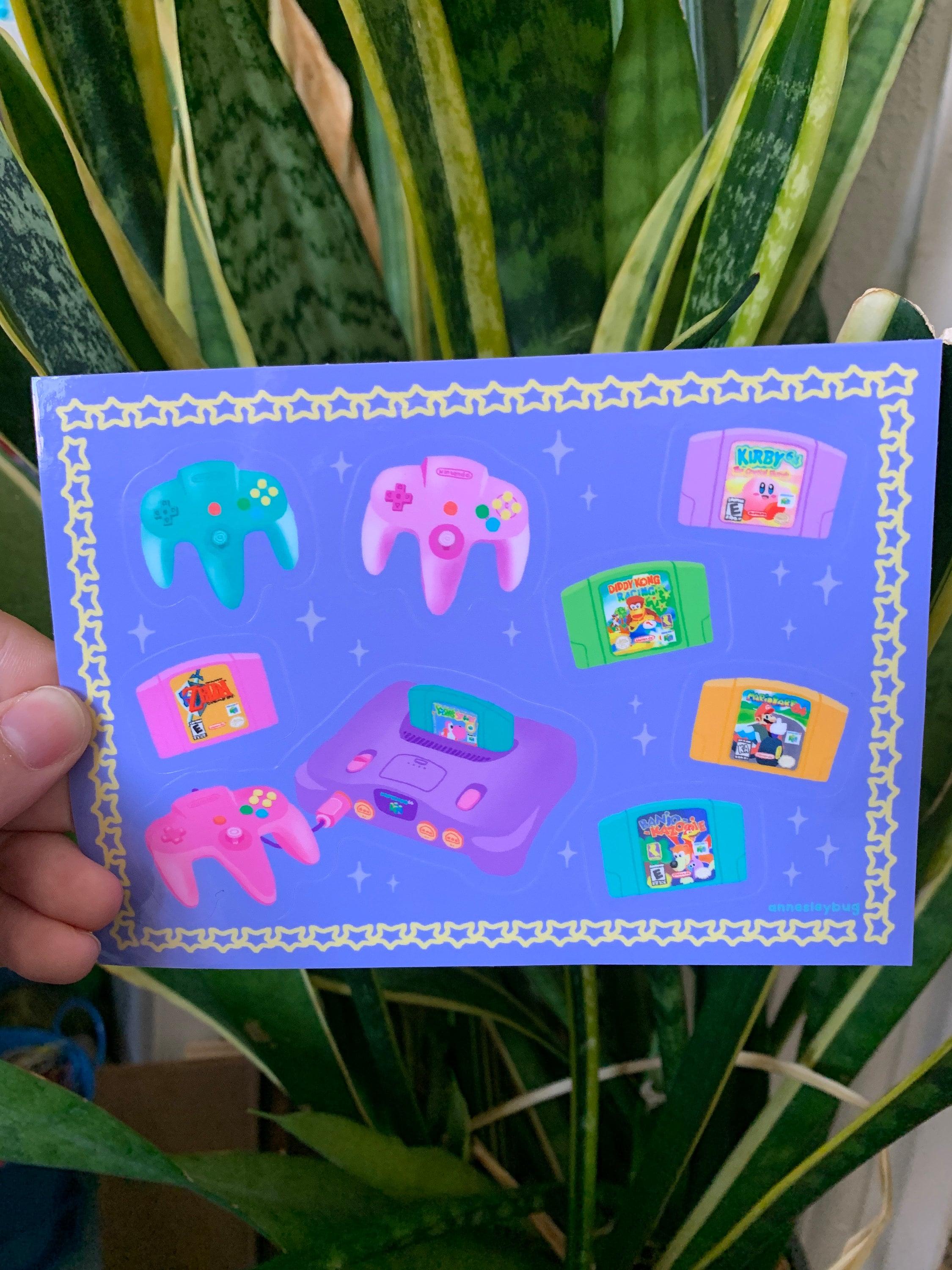 Nintendo 64 Pastel Sticker Sheet Great Gift for Nintendo - Etsy