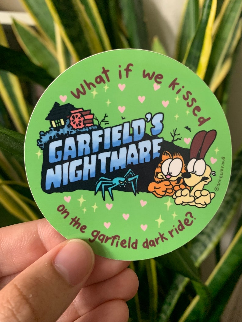 Kennywood Pittsburgh Garfield's Nightmare Ride Sticker - Etsy