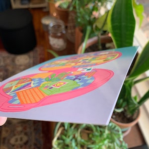 Polly Pocket Craft Room Print — Knitting Embroidery Painting Polly ...