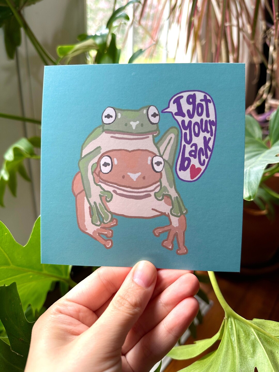 I Got Your Back Frogs Print — Cute Cottagecore Frog Print — Gift for ...