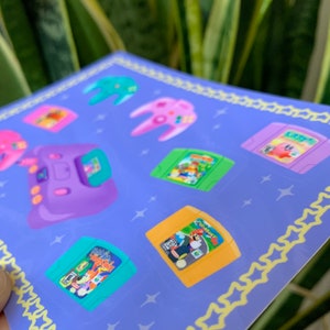 Nintendo 64 Pastel Sticker Sheet — Great Gift for Nintendo Fans — 90s ...