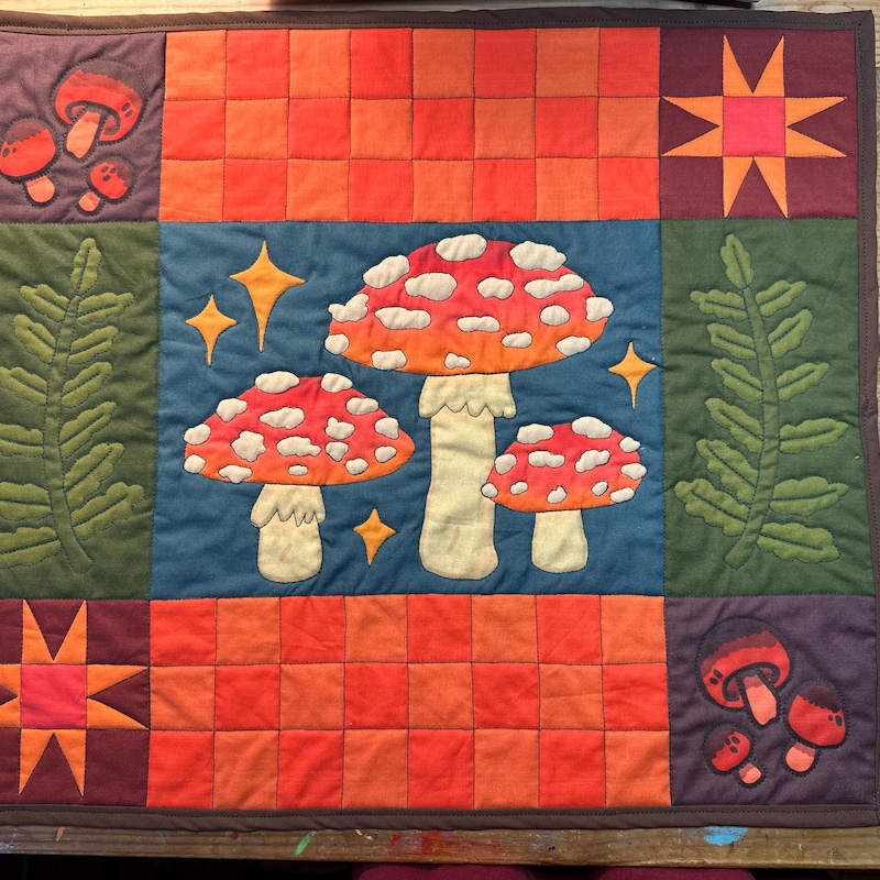 Mushroom Quilt Pattern - Etsy