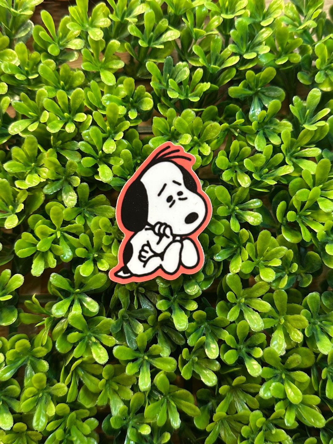 Worried Snoopy Stickercute Peanuts Sticker concerned Dog Sticker Cute ...