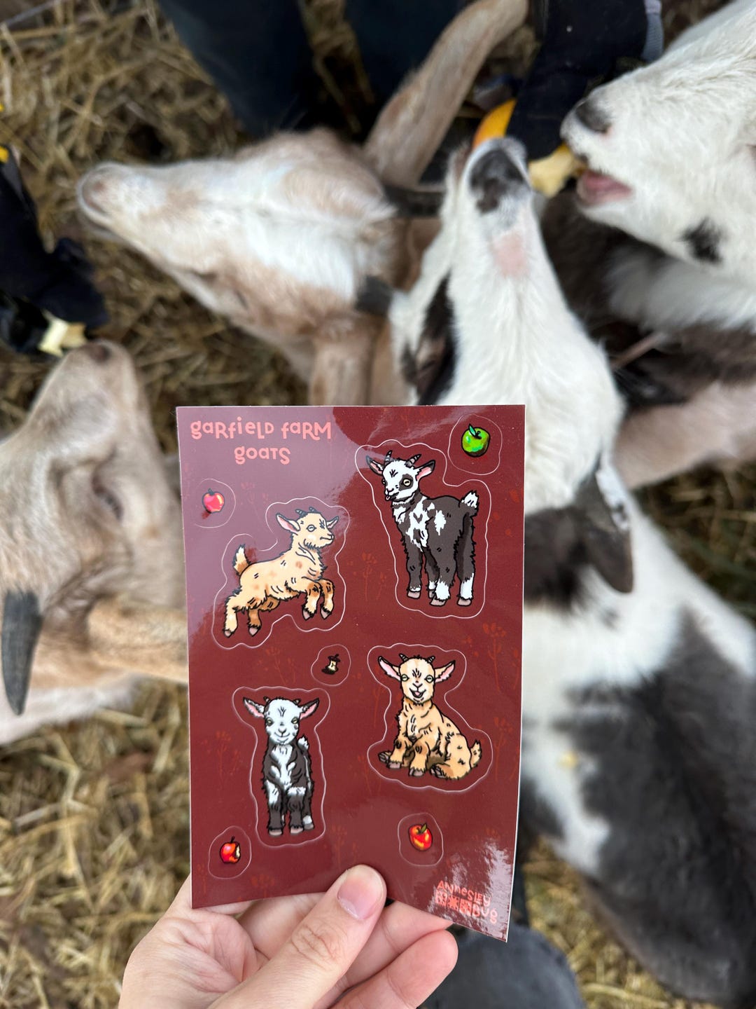 Goat Sticker Sheet — Baby Goat Sticker Sheet — goat Stickers — baby ...