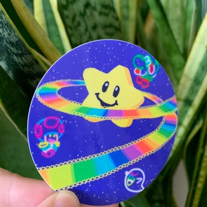 Nintendo 64 Rainbow Road Sticker — Great Gift for Mario Kart Fans — 90s ...