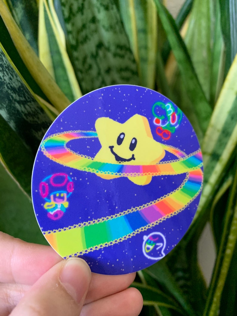 Nintendo 64 Rainbow Road Sticker Great Gift for Mario Kart - Etsy