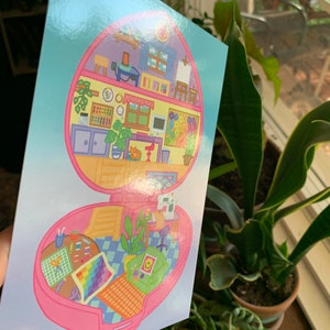 Polly Pocket Craft Room Print — Knitting Embroidery Painting Polly ...