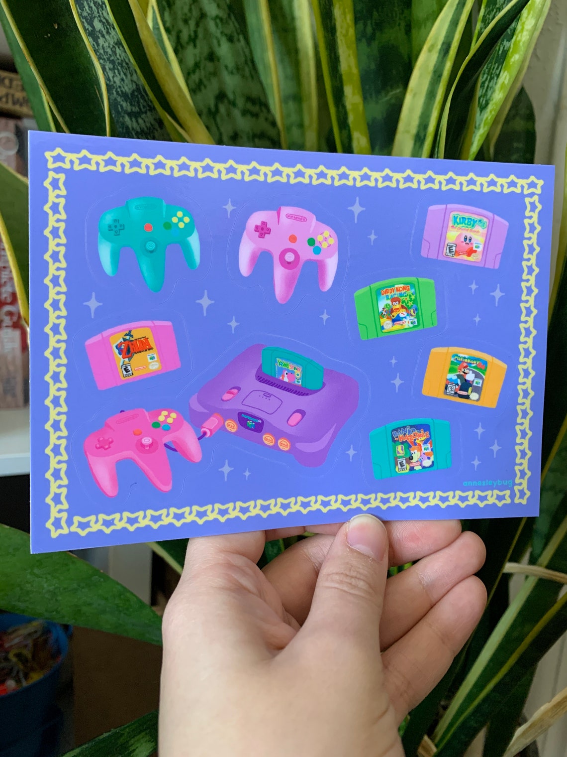 Nintendo 64 Pastel Sticker Sheet Great Gift for Nintendo - Etsy