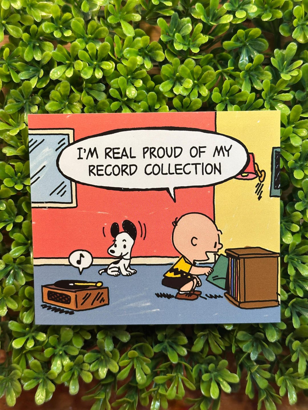 Charlie Brown Record Collection Print — Cute Record Print — vintage ...