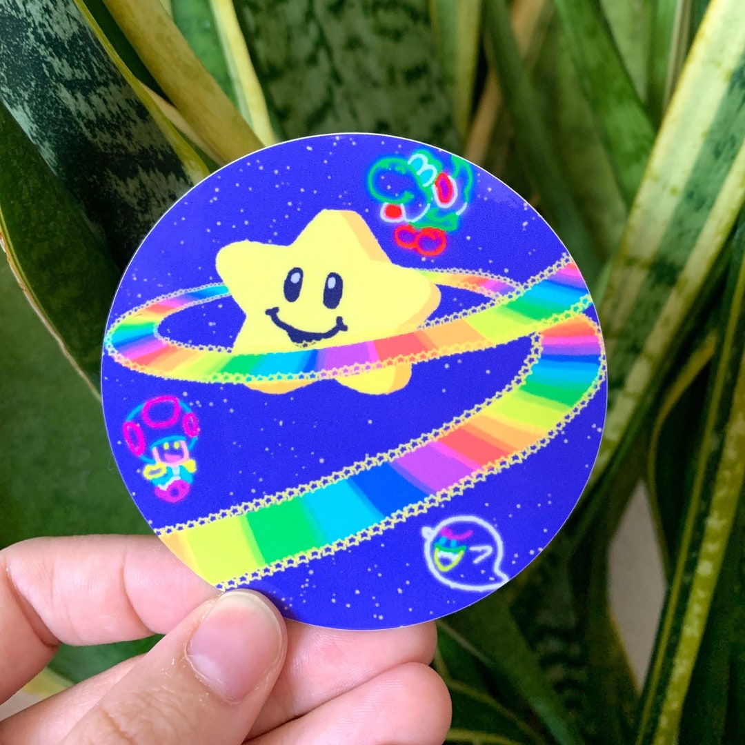 Nintendo 64 Rainbow Road Sticker — Great Gift for Mario Kart Fans — 90s ...