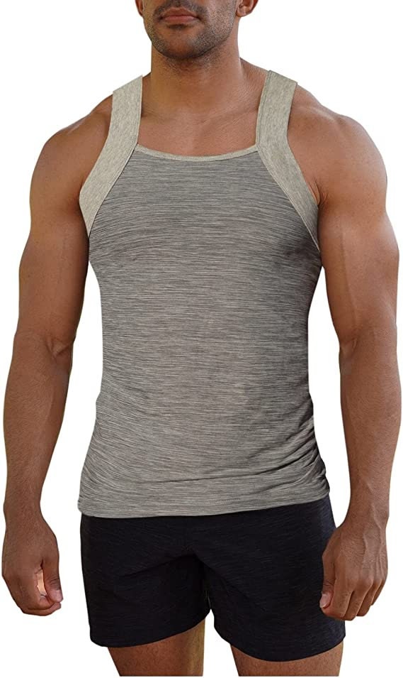 Men's Sport Tank Top Active Dry Fit Square Cut - Etsy