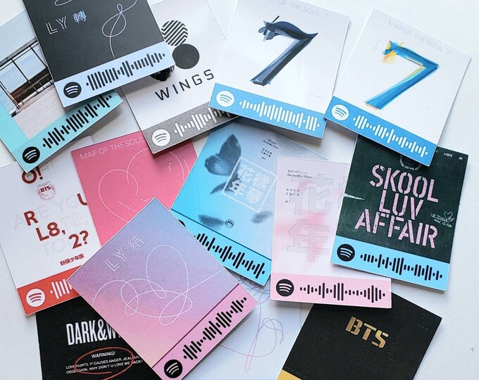 BTS Title Track Spotify Code Stickers - Etsy