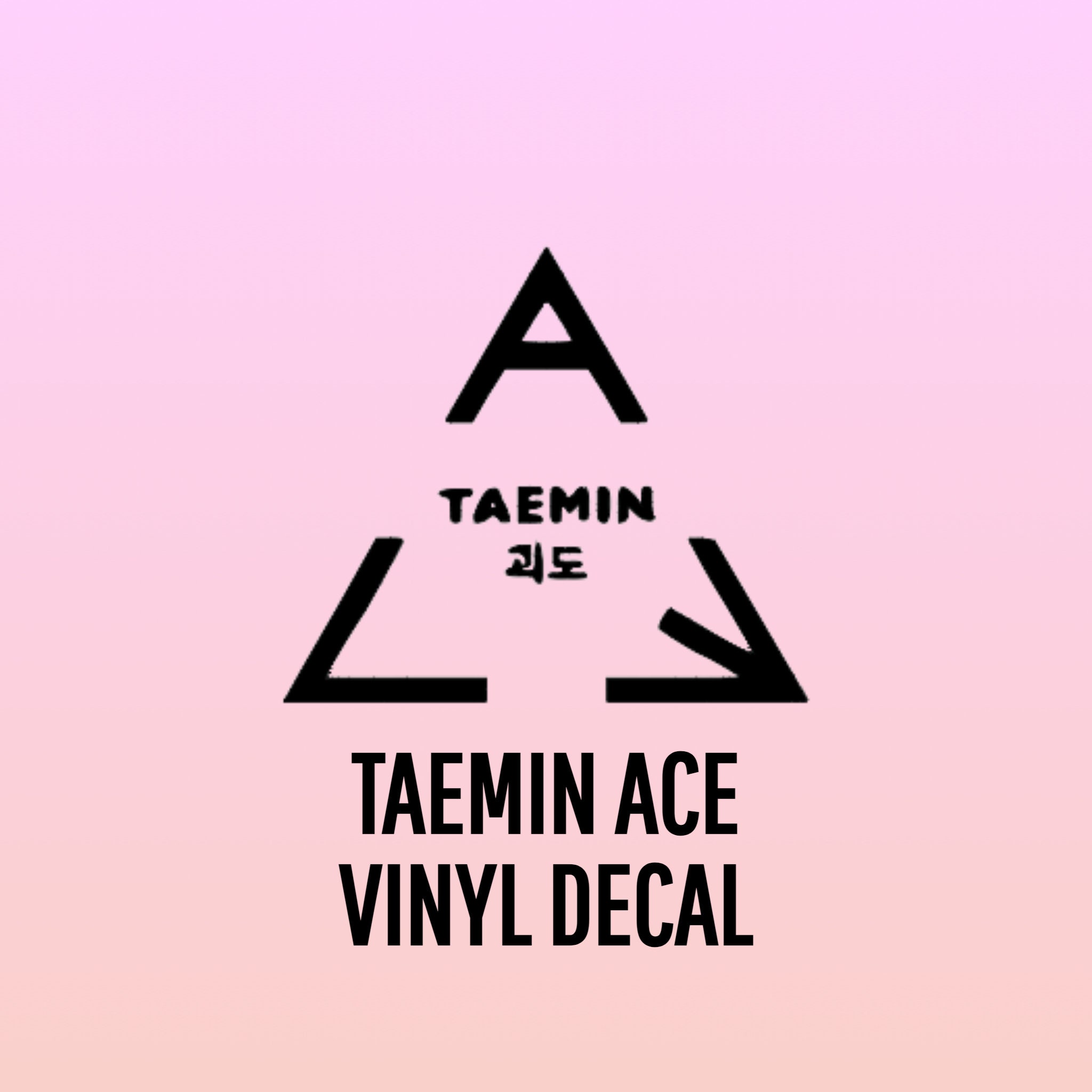 Ace by Taemin Vinyl Decal Sticker Weatherproof & Waterproof - Etsy