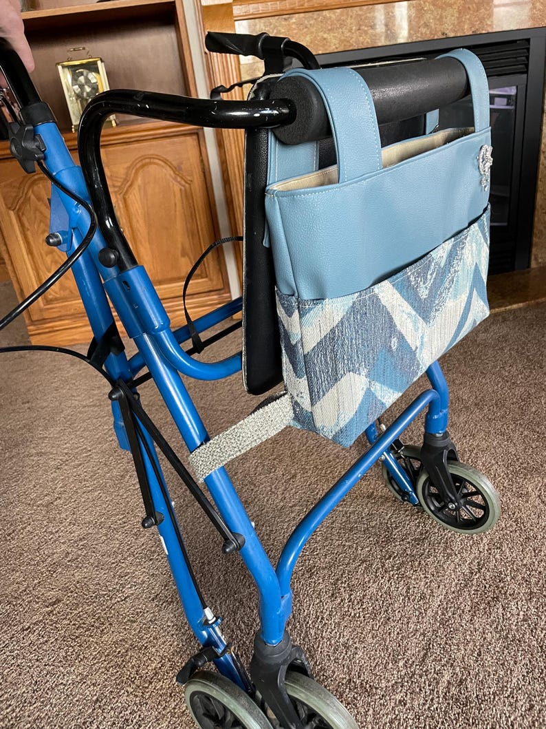 Elegant Walker Bag, Rollator, Mobility Accessory, Gift for Grandma ...
