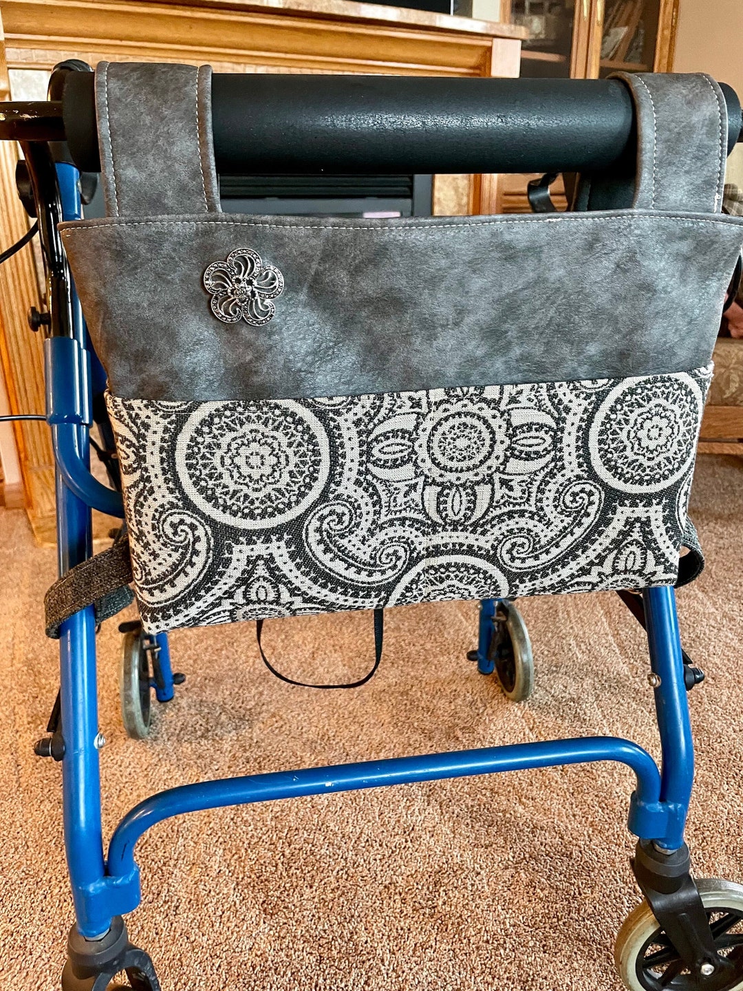Elegant Walker Bag, Rollator, Mobility Accessory, Gift for Grandma ...