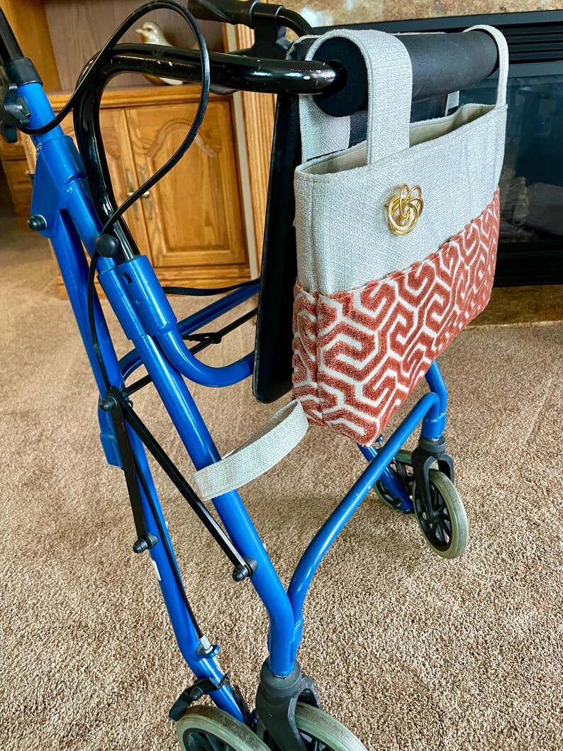 Elegant Walker Bag, Rollator, Mobility Accessory, Gift for Grandma ...