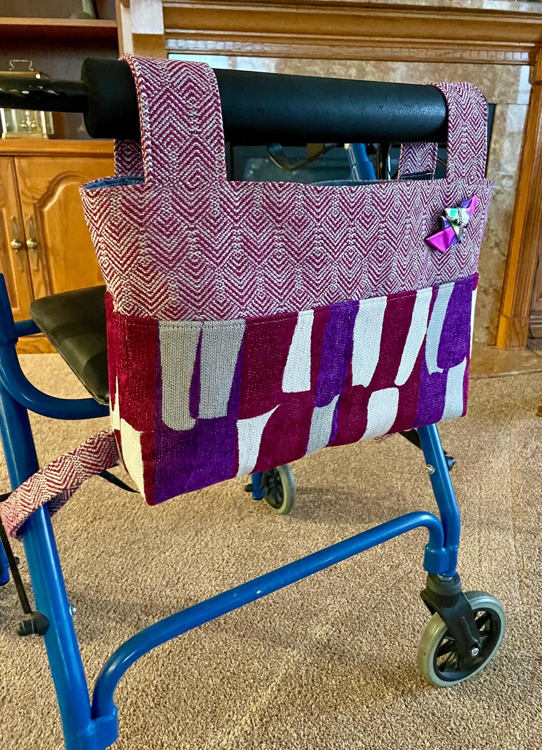 Elegant Walker Bag, Rollator, Mobility Accessory, Gift for Grandma ...