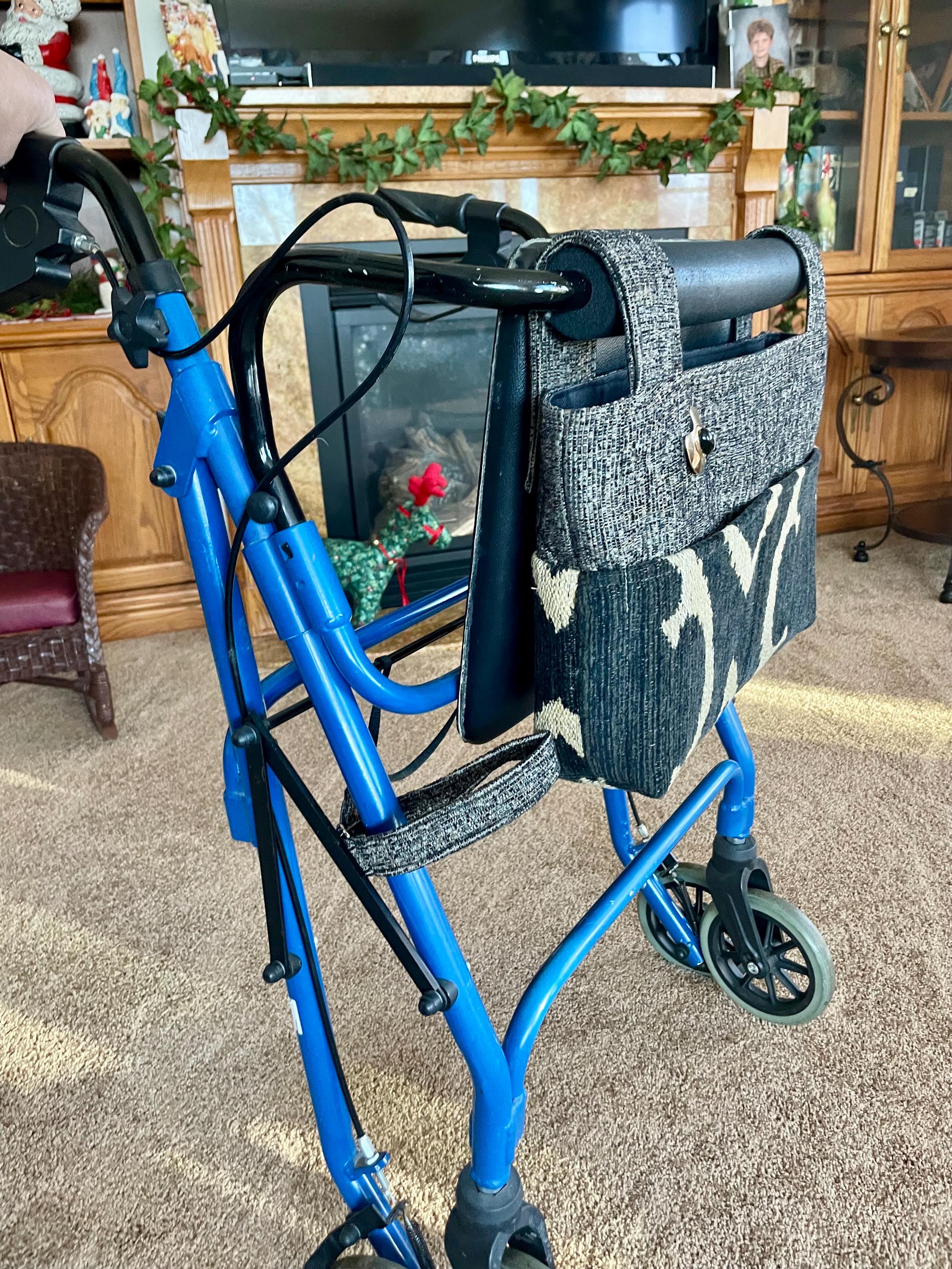 Elegant Walker Bag, Rollator, Mobility Accessory, Gift for Grandma ...