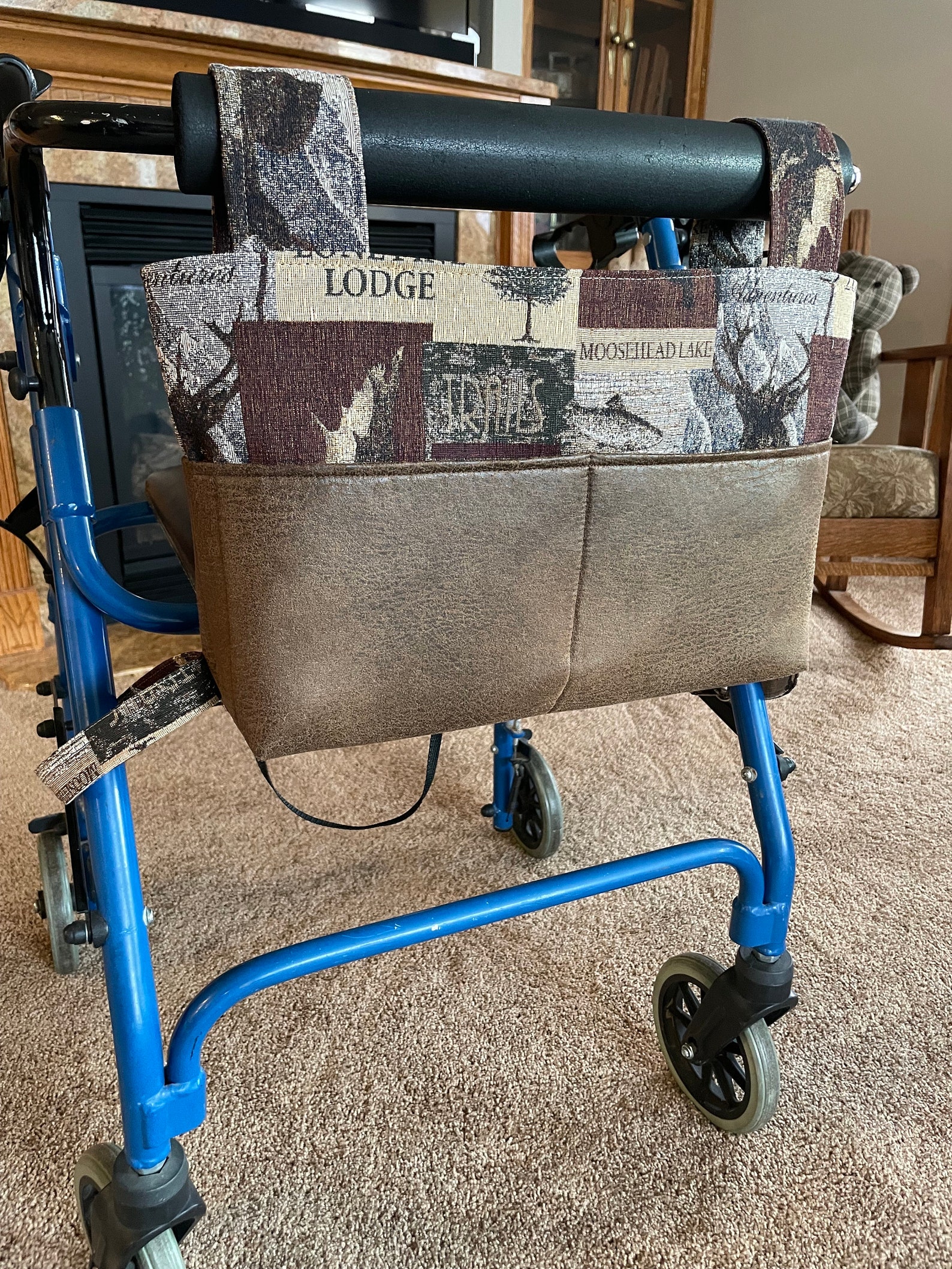 Elegant Walker Bag, Rollator, Mobility Accessory, Gift for Grandma ...