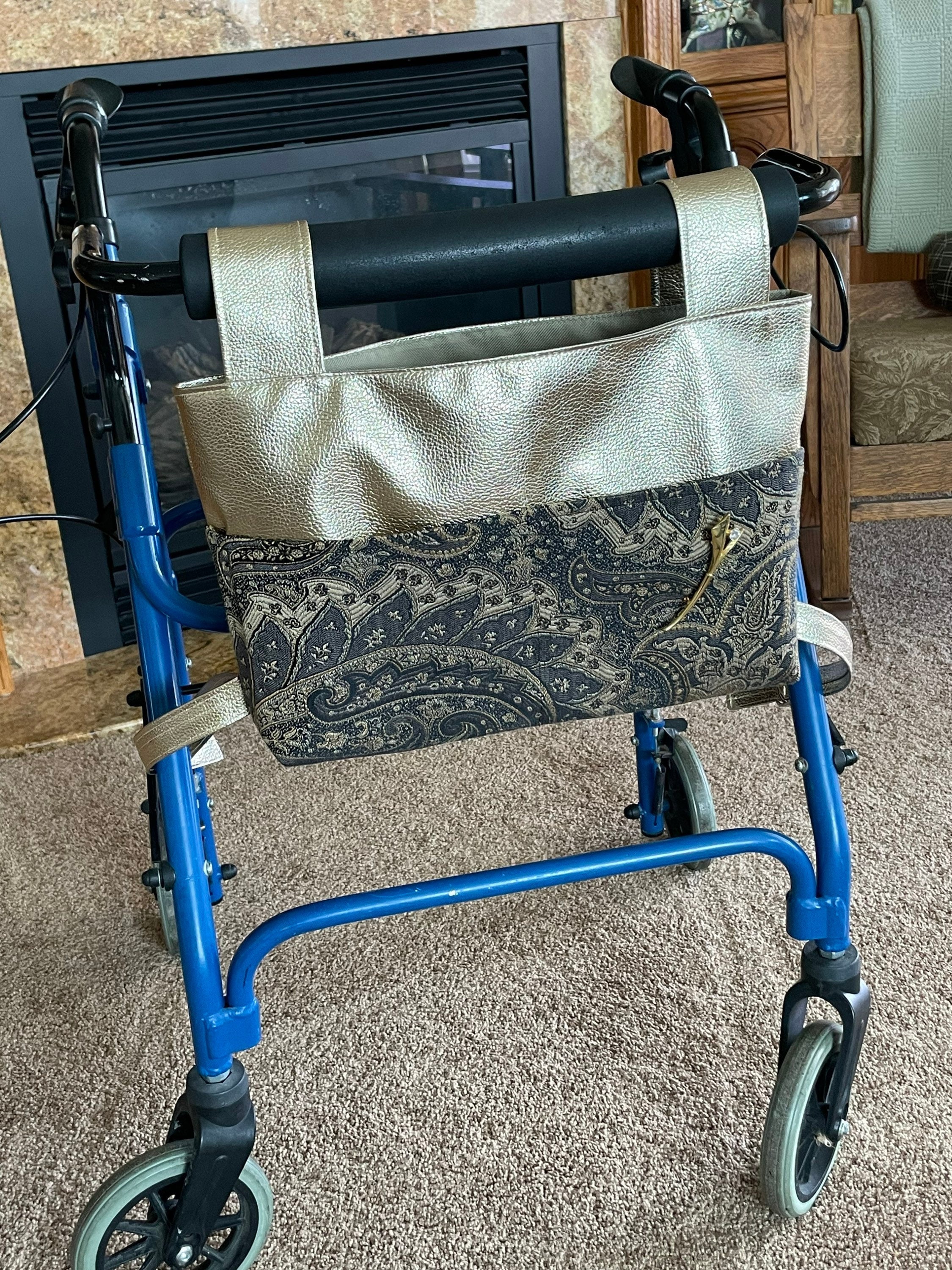Elegant Walker Bag, Rollator, Mobility Accessory, Gift for Grandma ...