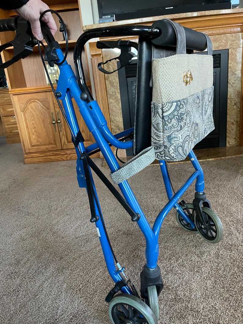 Elegant Walker Bag, Rollator, Mobility Accessory, Gift for Grandma ...