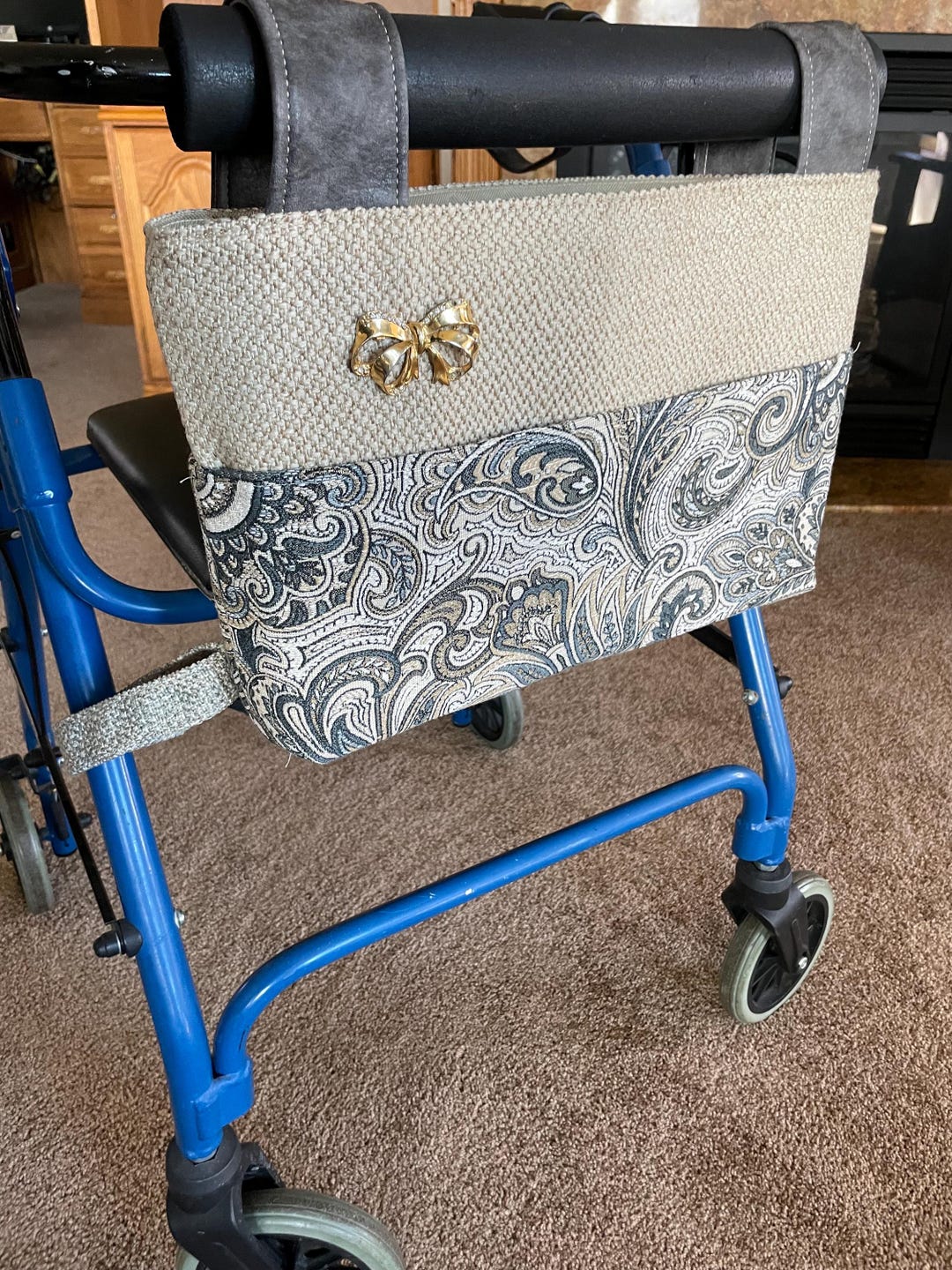 Elegant Walker Bag, Rollator, Mobility Accessory, Gift for Grandma ...