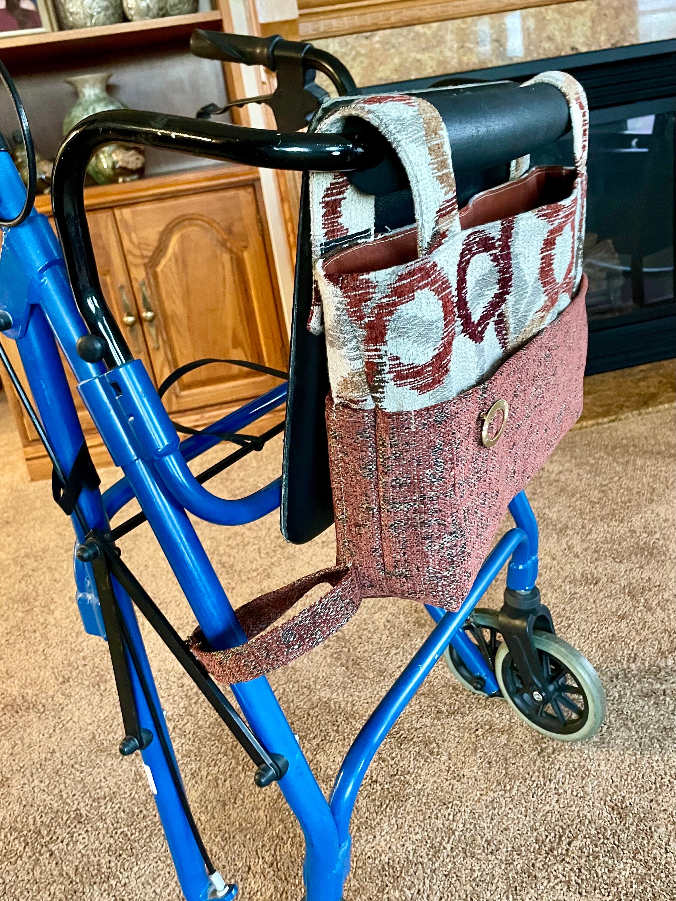 Elegant Walker Bag, Rollator, Mobility Accessory, Gift for Grandma ...