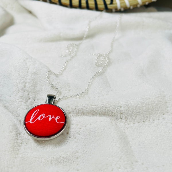 Red Script Fabric - Etsy