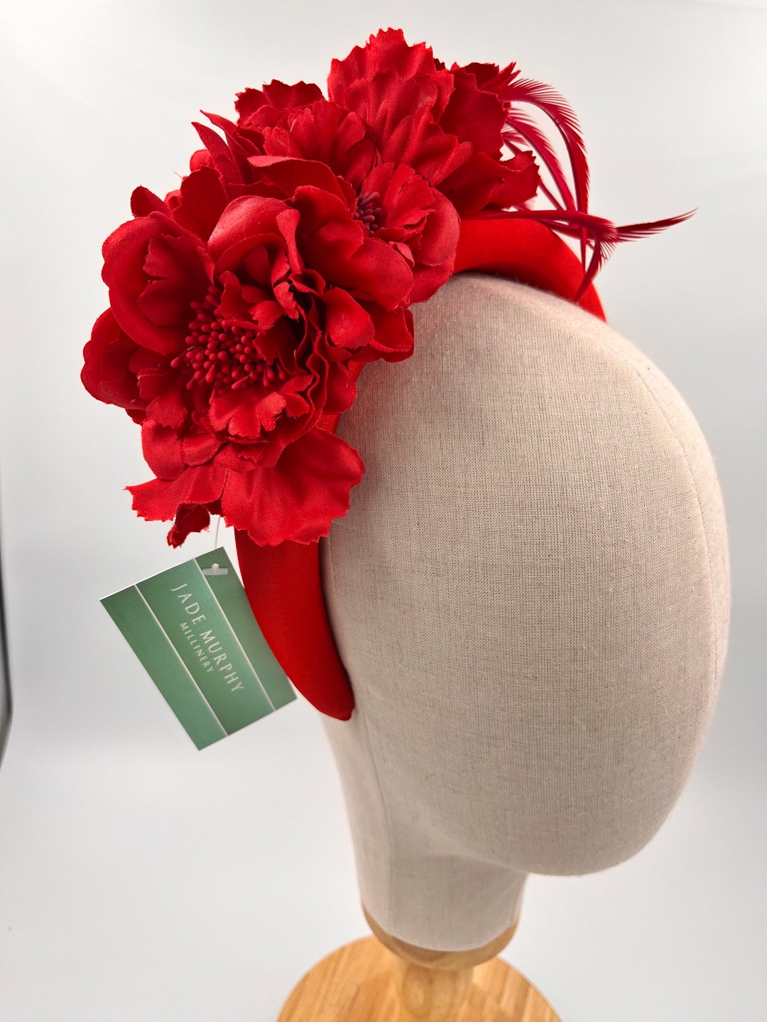 Red Headband, Wedding, Wedding Guess, Races, Ascot, Halo Headband ...